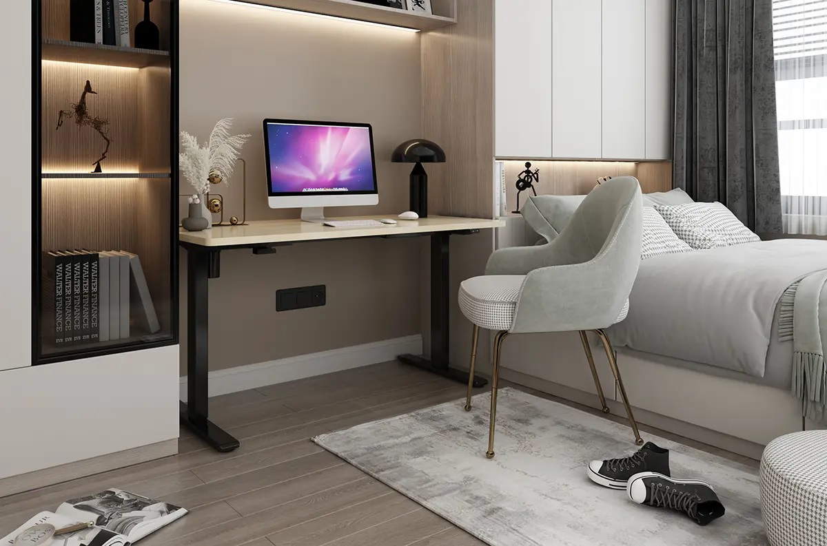 Electric height-adjustable Indiana desks - 10office